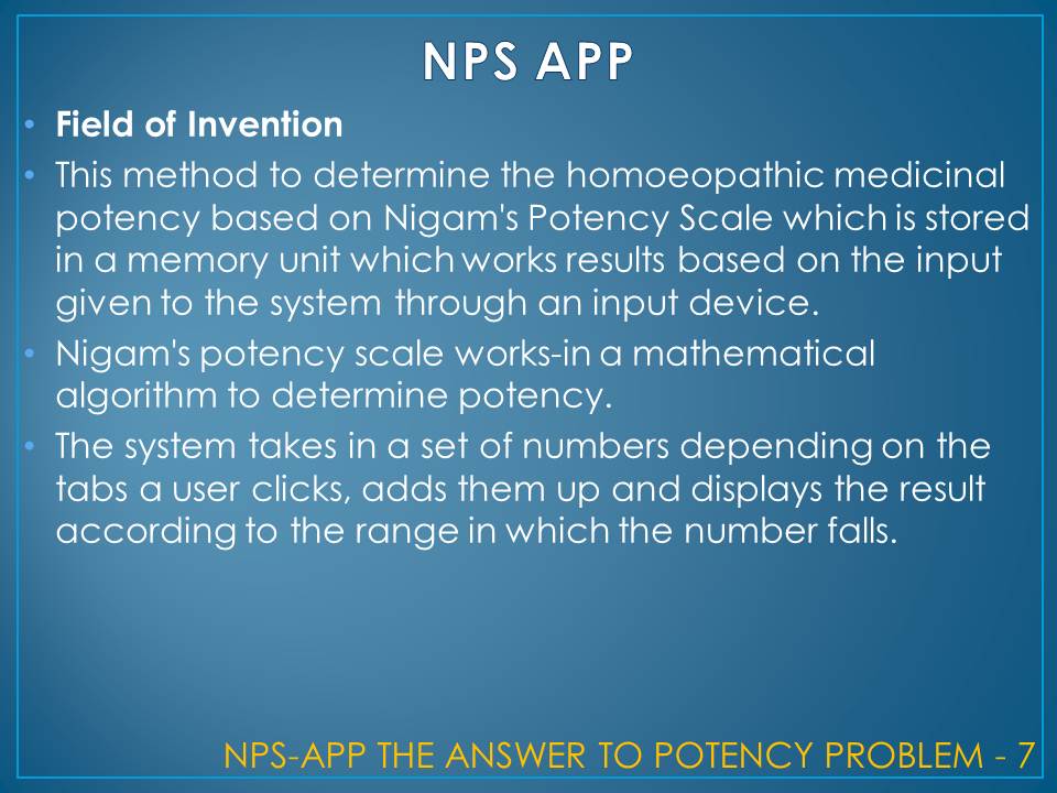 Nigam Potency Scale
